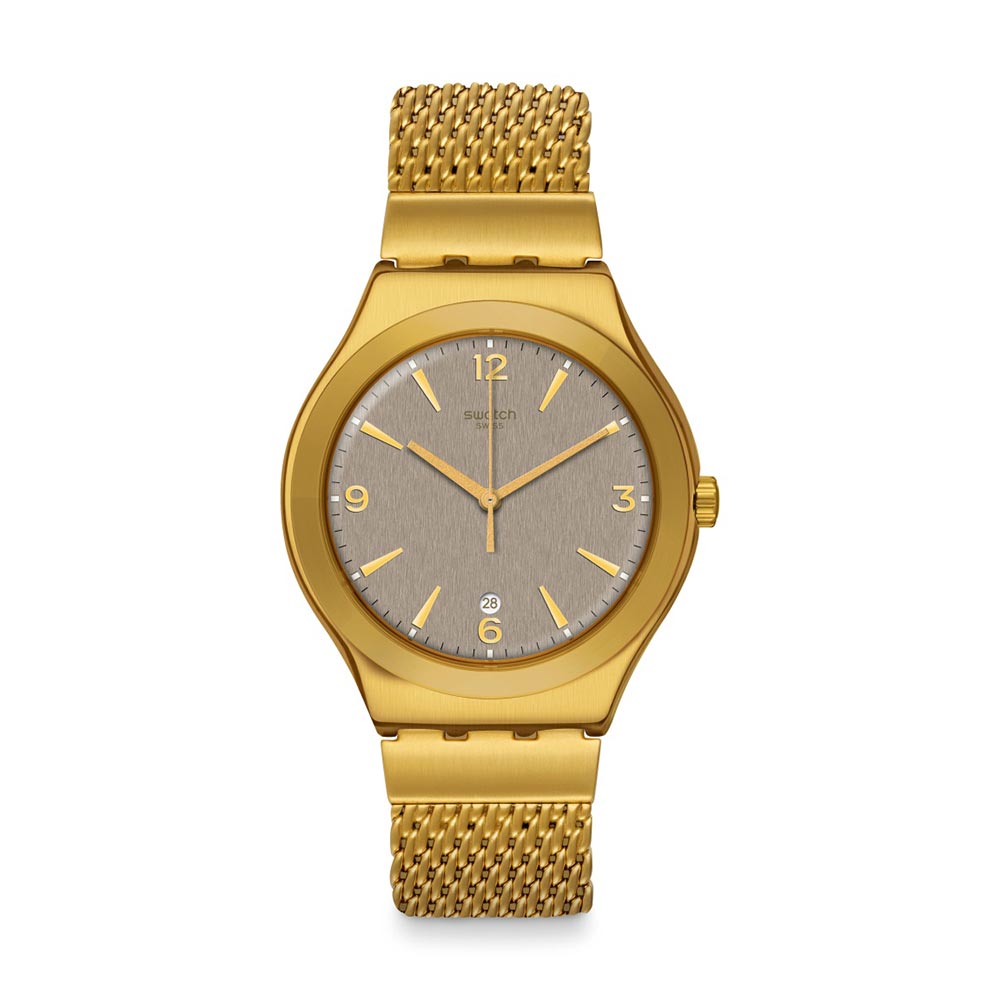Reloj Swatch Mesh O'Honey de Acero Dorado - Style Store