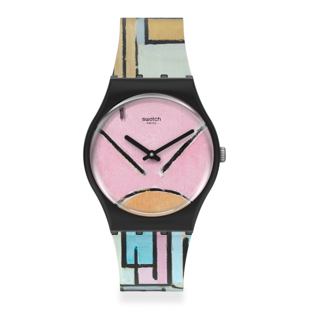 Reloj Swatch Composition In Oval With Color Planes 1 By Piet Mondrian ...