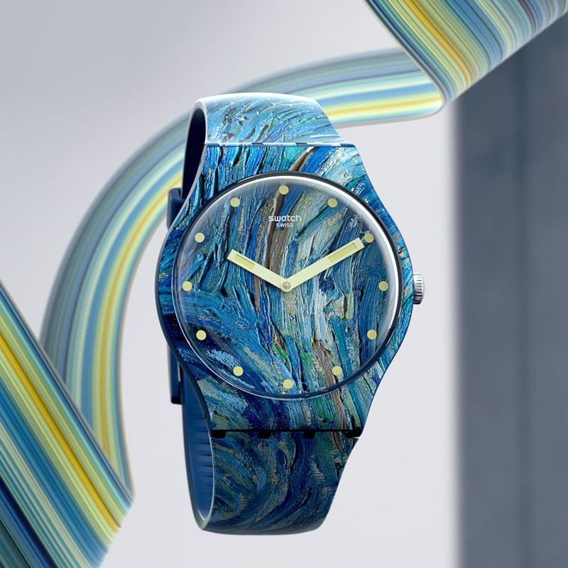 Reloj Swatch The Starry Night By Vincent Van Gogh, The Watch SUOZ335