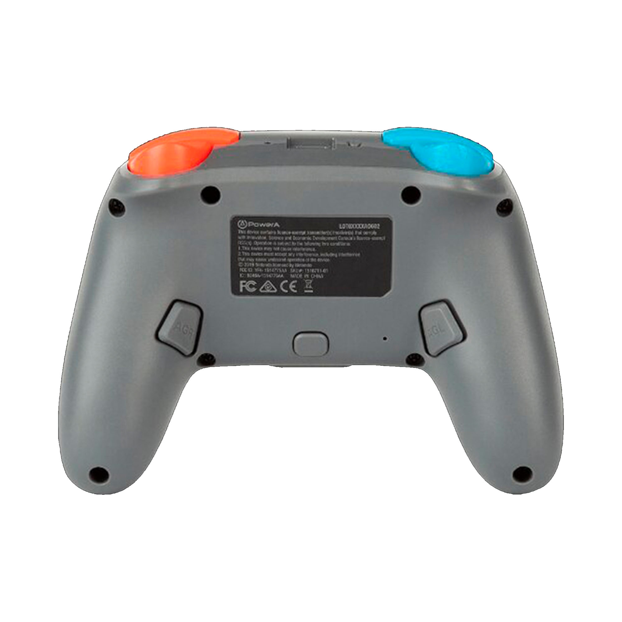 Joystick PowerA Nano inalámbrico Gris y Azul neón para Nintendo Switch