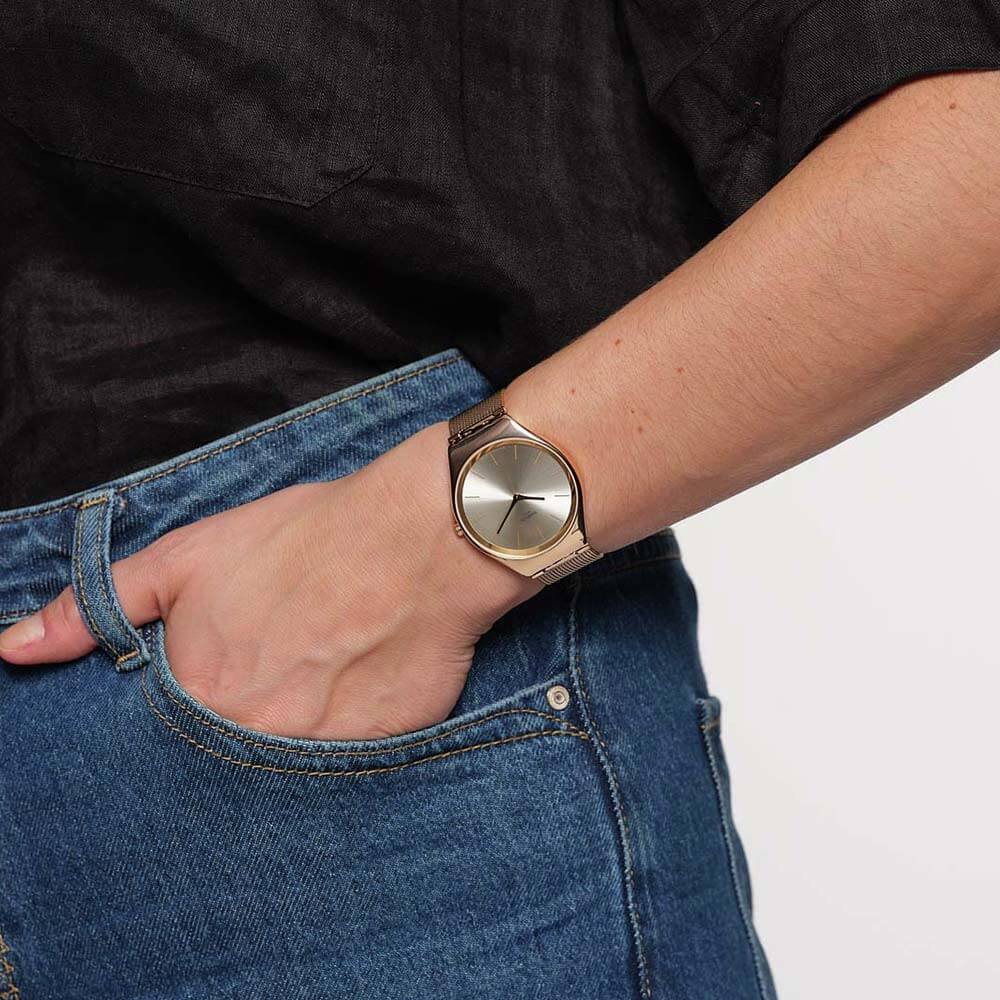 Reloj Swatch Contrasted Simplicity de acero SYXG120M