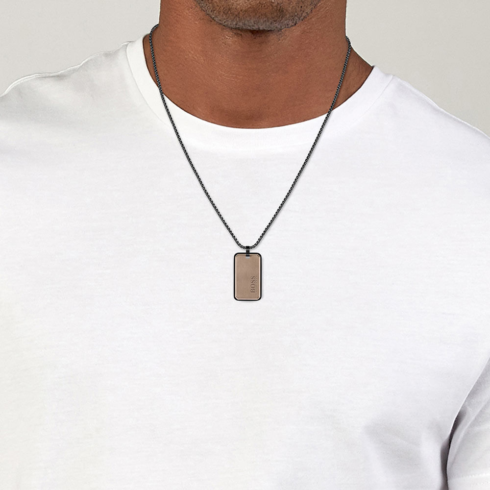 Collar Boss Lander para hombre Bronce 1580185 - Style Store