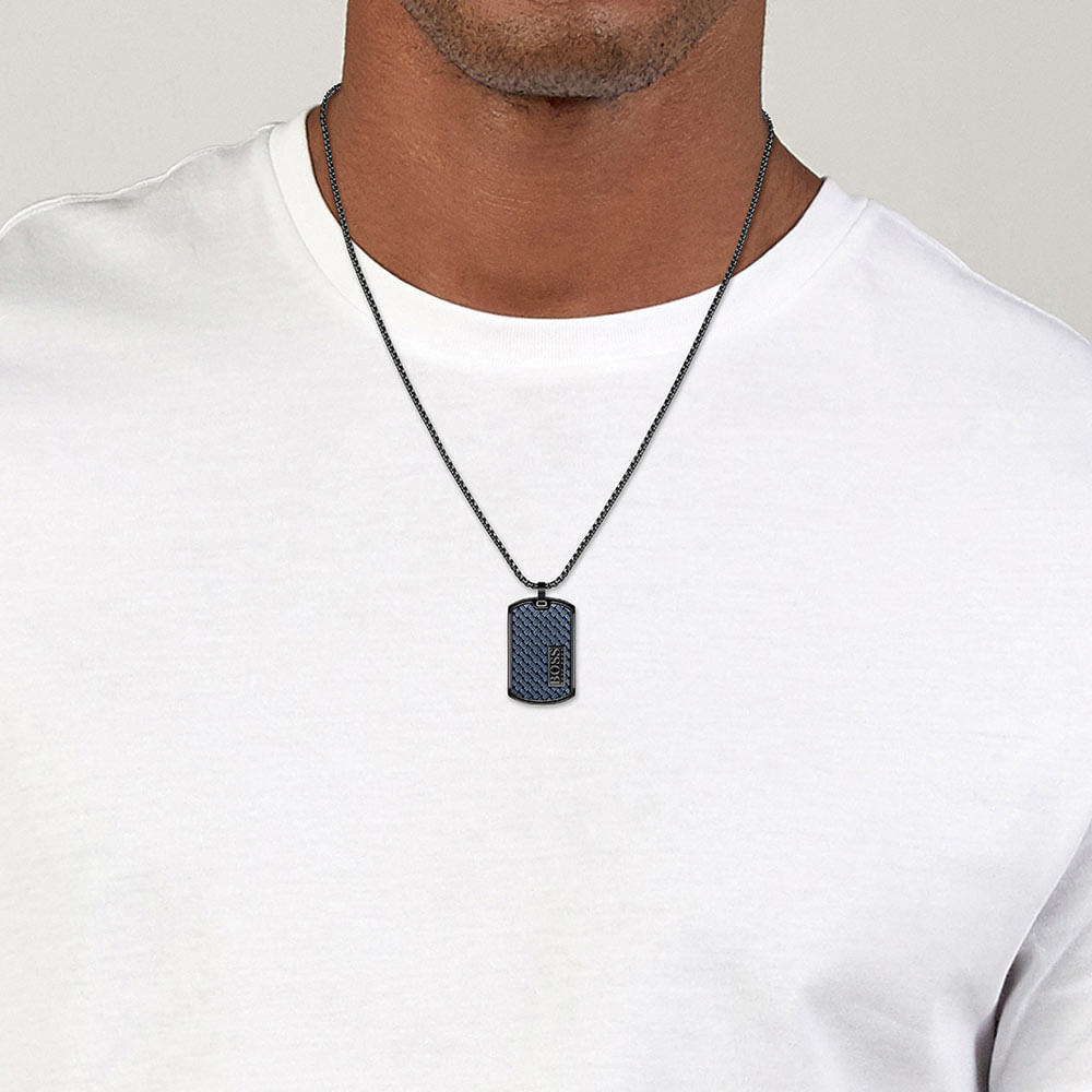 Collar Boss Lander para hombre Azul 1580181
