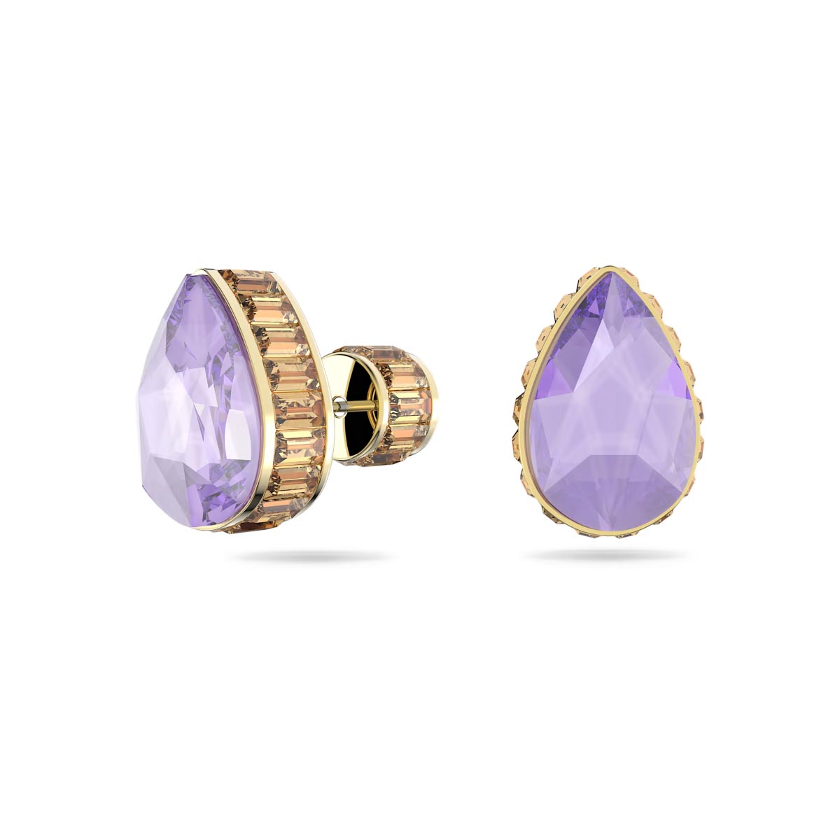 Pendientes de botón Swarovski Orbita Pera con Baño tono oro - Style Store