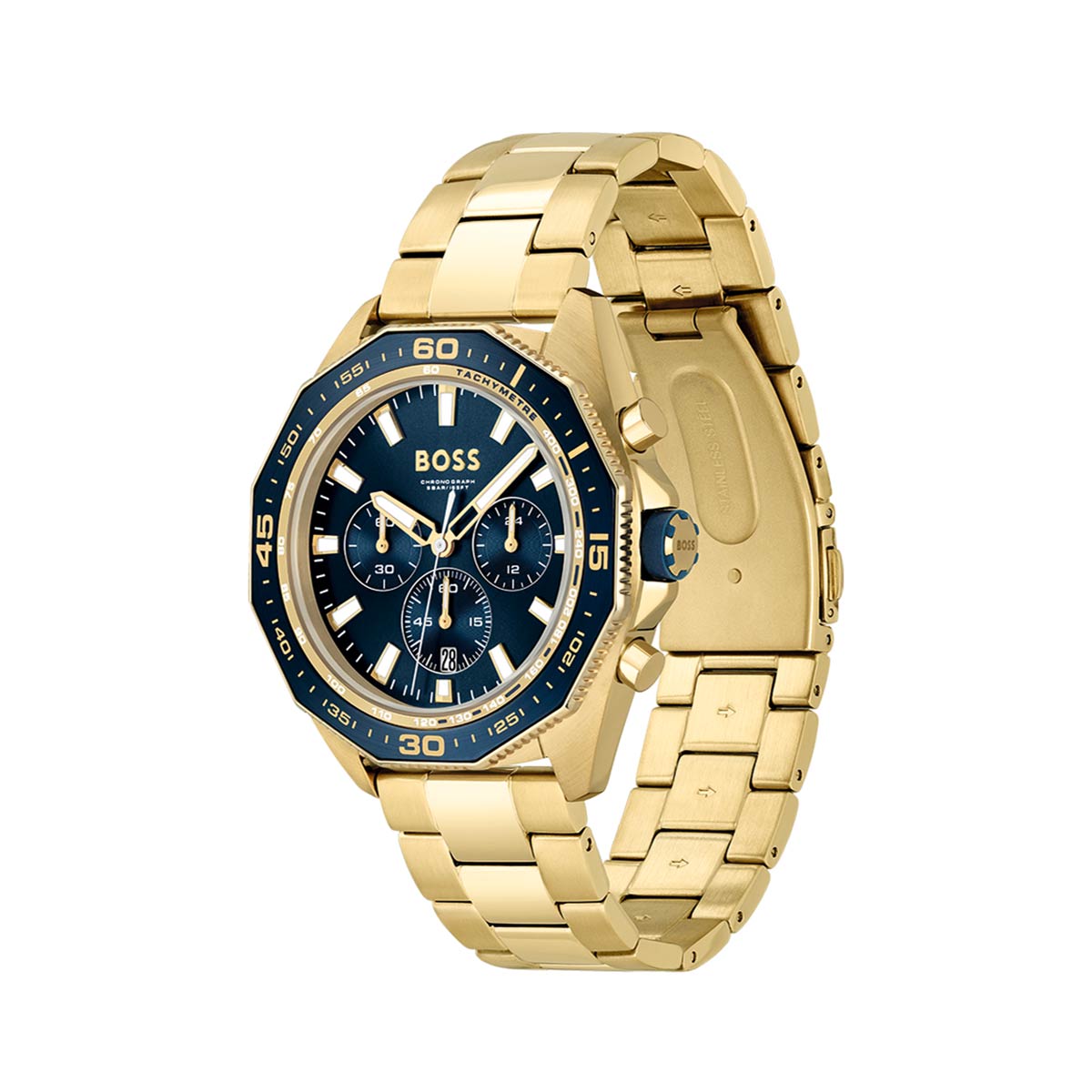 Reloj Boss Energy para hombre de acero dorado - Style Store