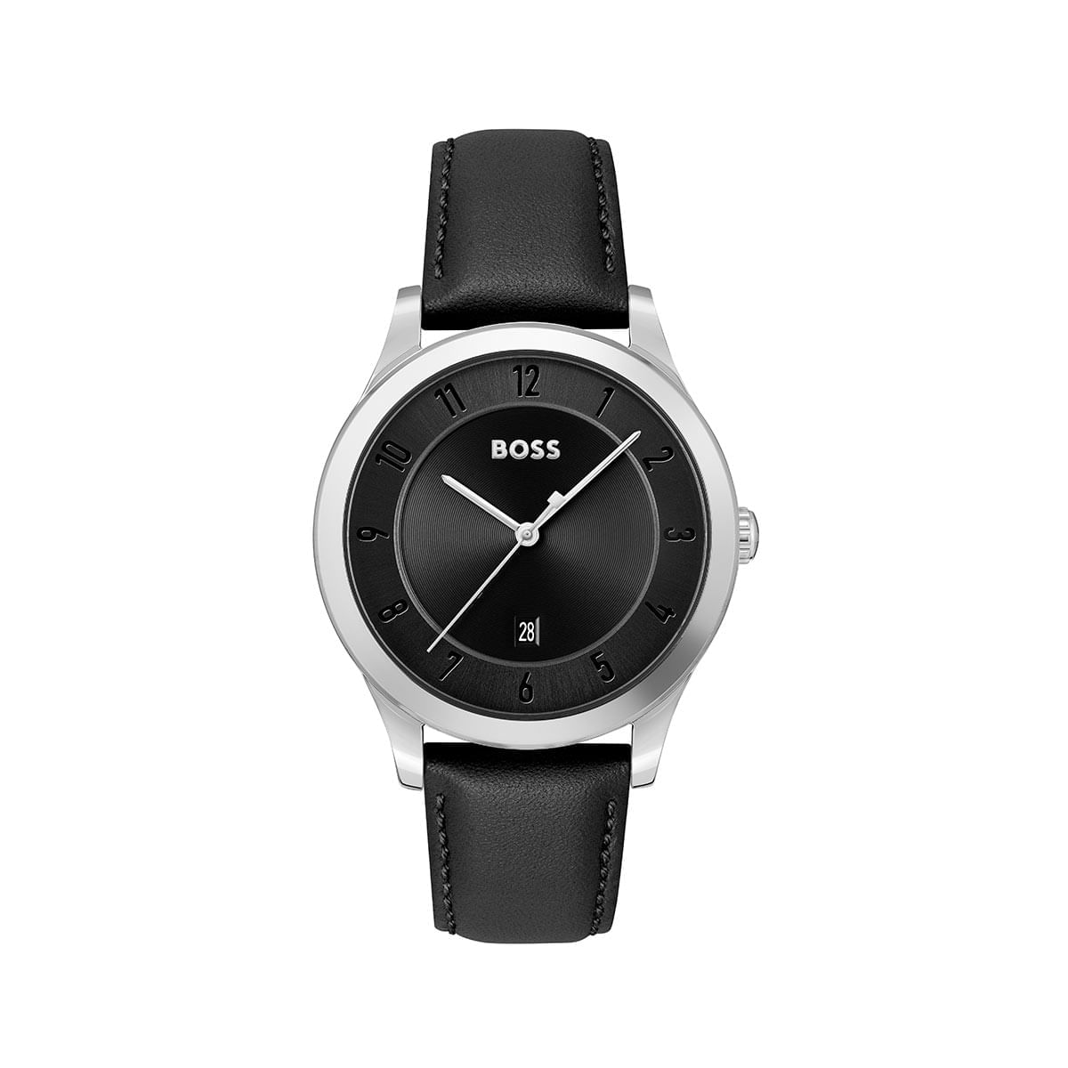 Reloj Boss Purity para hombre de cuero negro