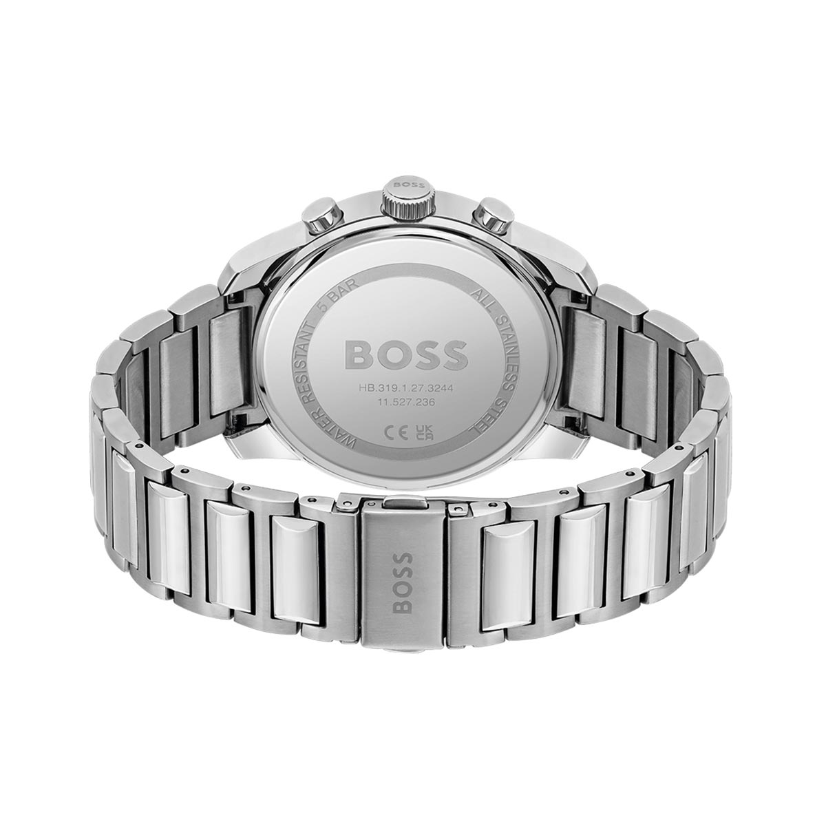 Reloj Boss Trace para hombre de acero plateado