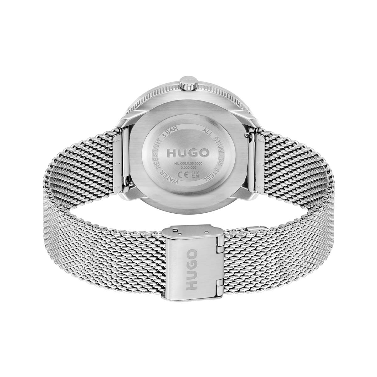 Reloj Hugo Band Set Fluid de acero plateado