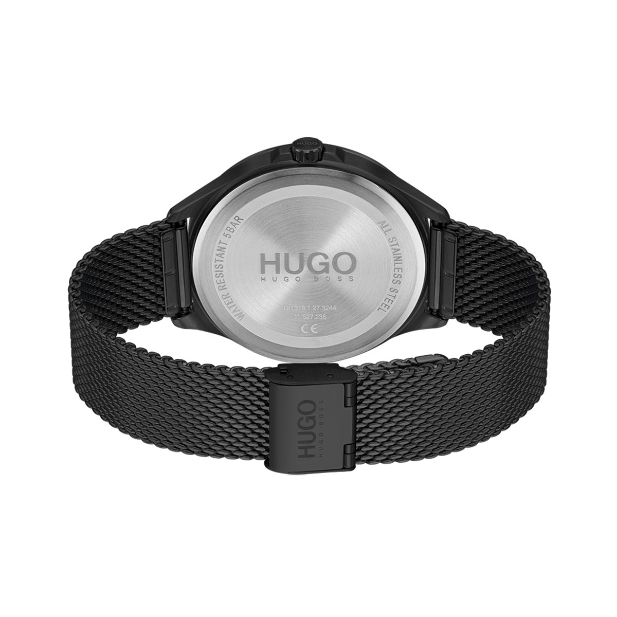 Reloj Hugo Smash de acero negro