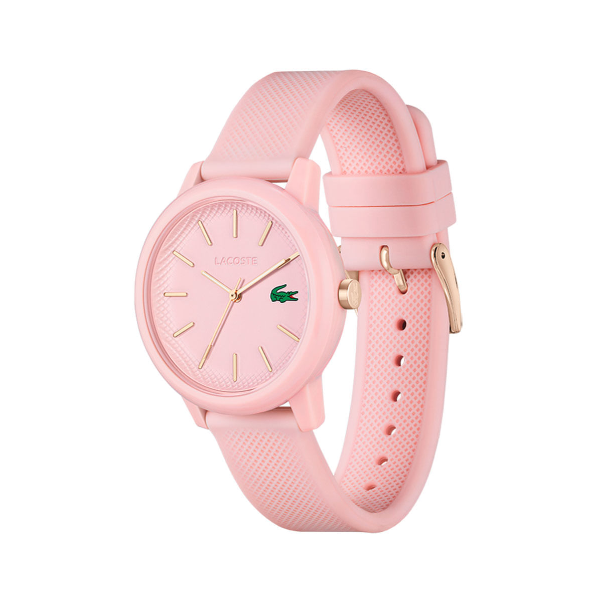 Reloj Lacoste 12.12 para mujer de silicona rosa - Style Store