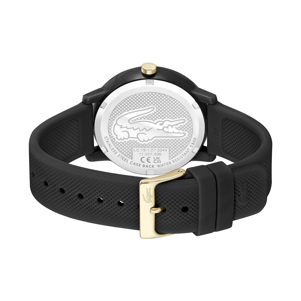Reloj Lacoste 12.12 para hombre de silicona negro - Style Store