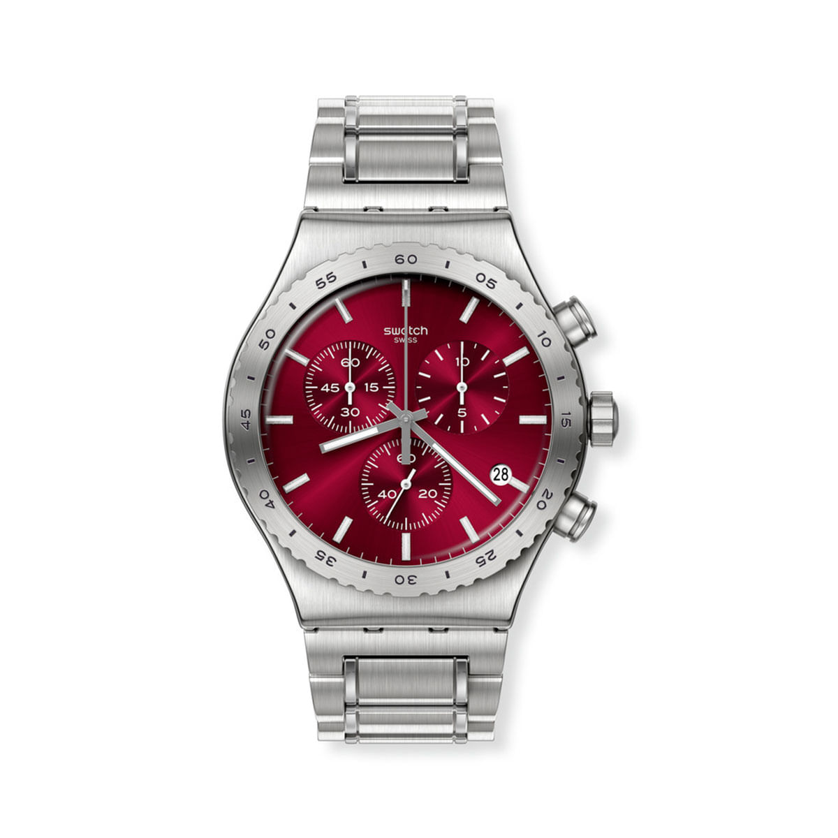 Reloj Swatch Purple Irony de acero - Style Store