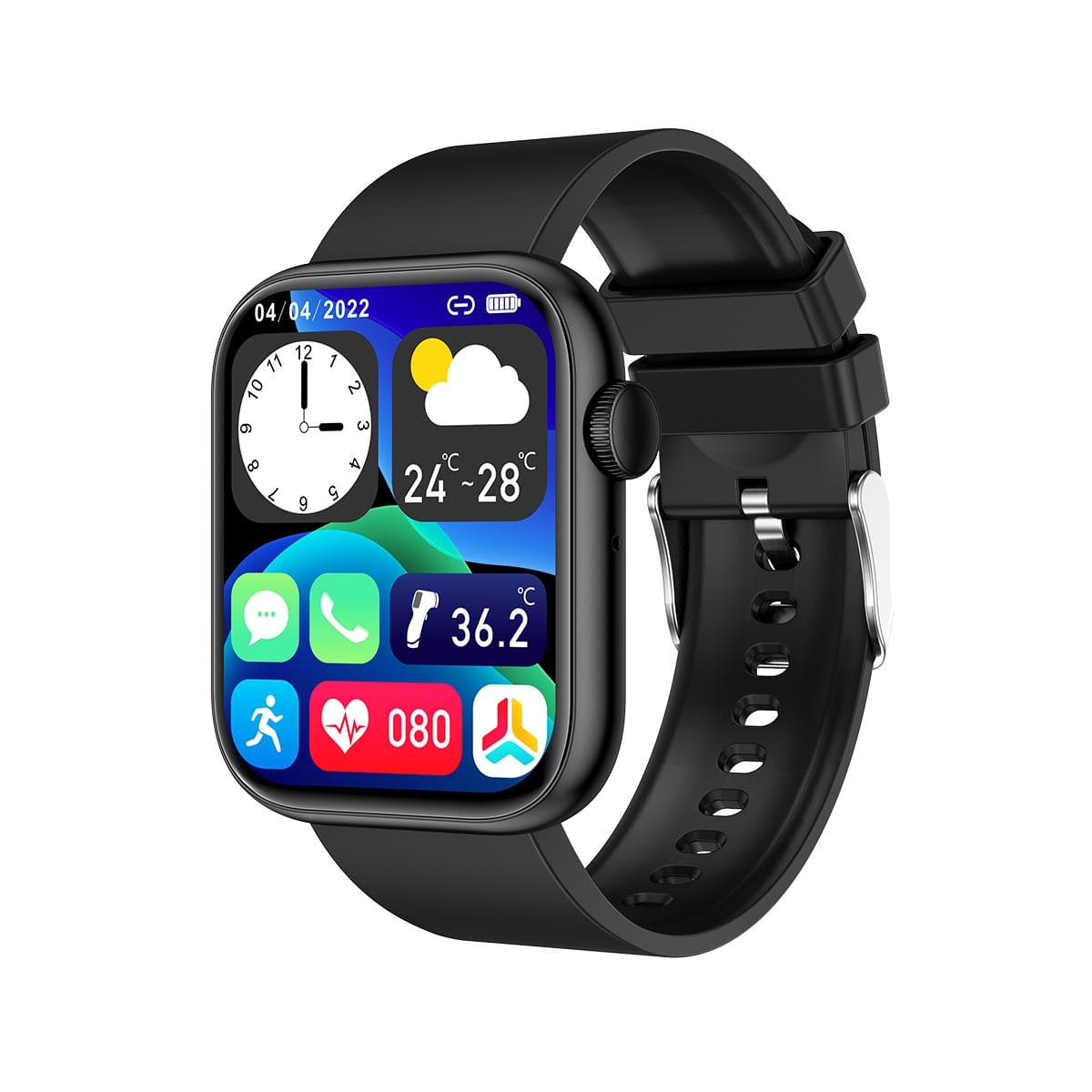 Smartwatch Colmi QX7 Silicone Black