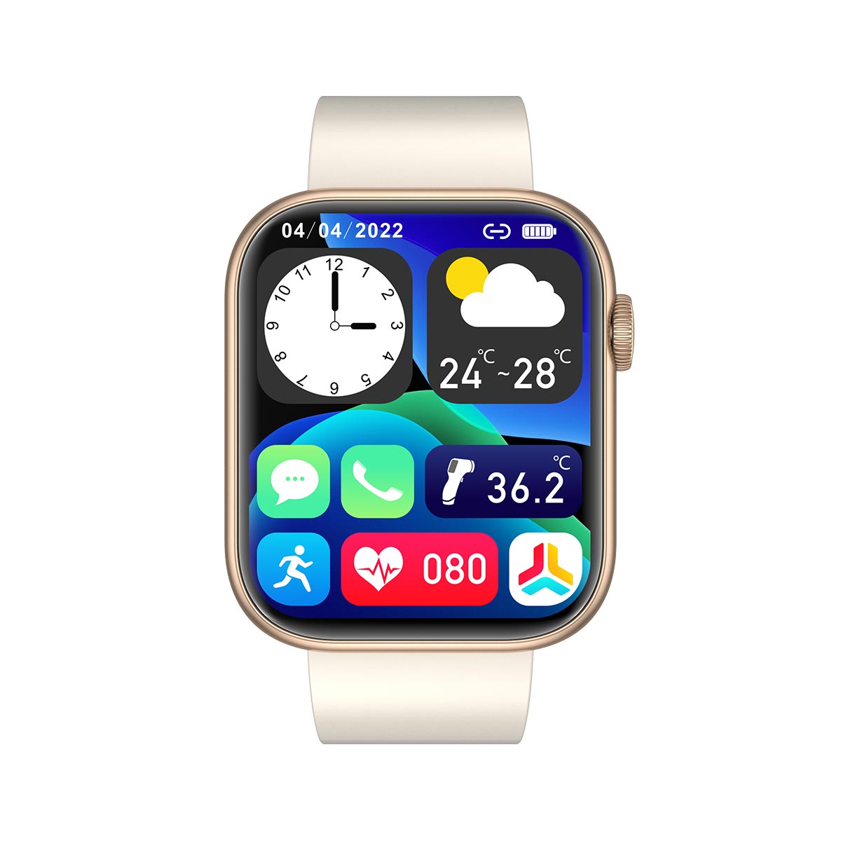 Smartwatch Colmi QX7 Silicone Gold