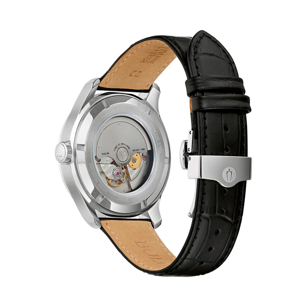 Reloj Bulova Wilton GMT Automatic SE para hombre de cuero 96B385 ...