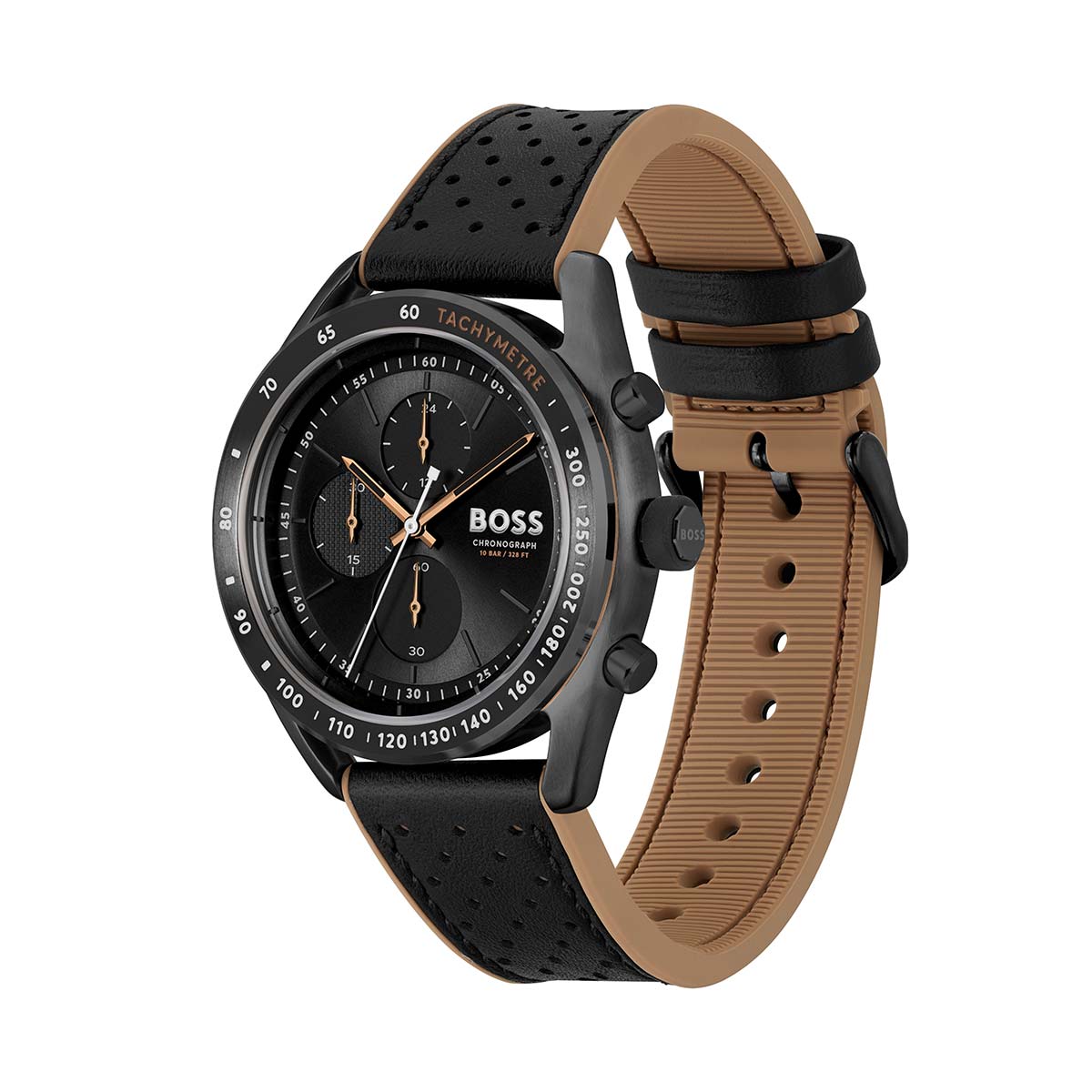 Reloj Boss Court para hombre de cuero 1514022