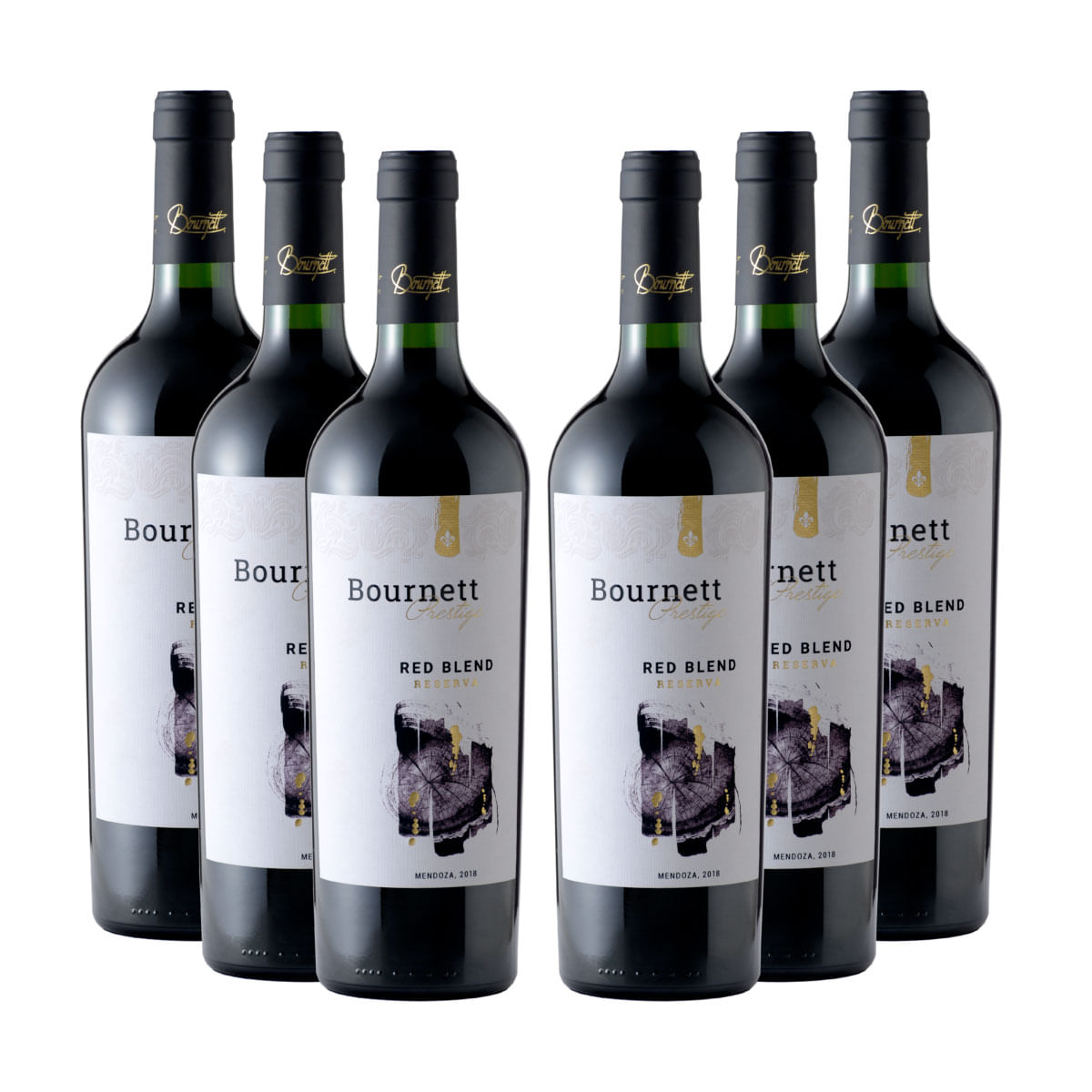 Vino Tinto Bournett Prestige Reserva Malbec caja x6 unidades