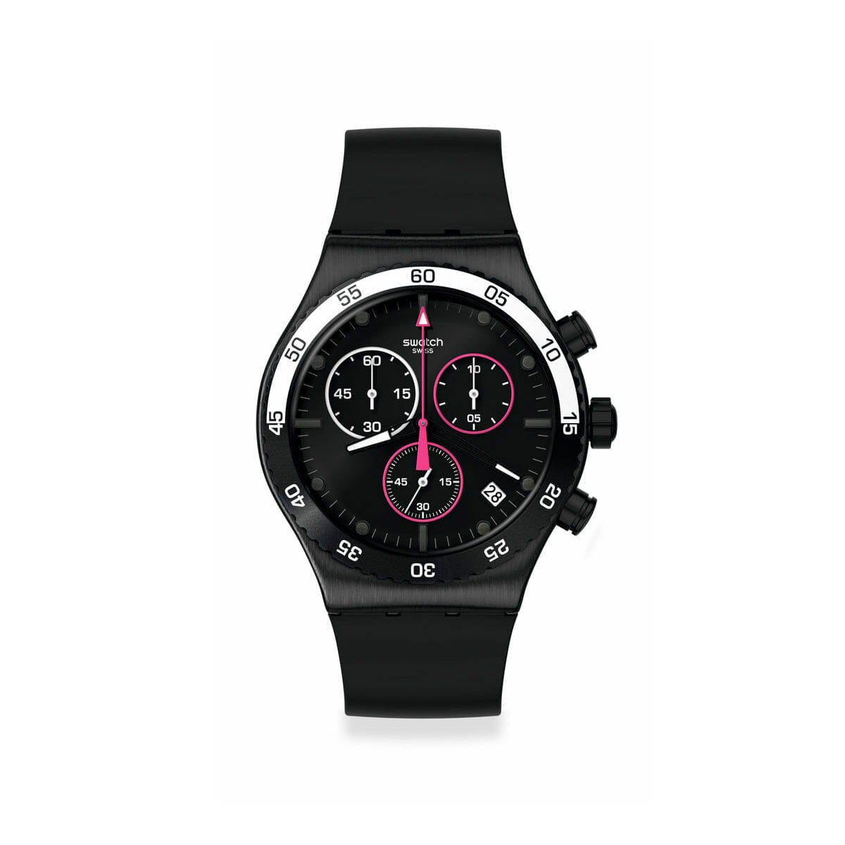 Reloj Swatch Magenta At Night de caucho YVB413 - Style Store