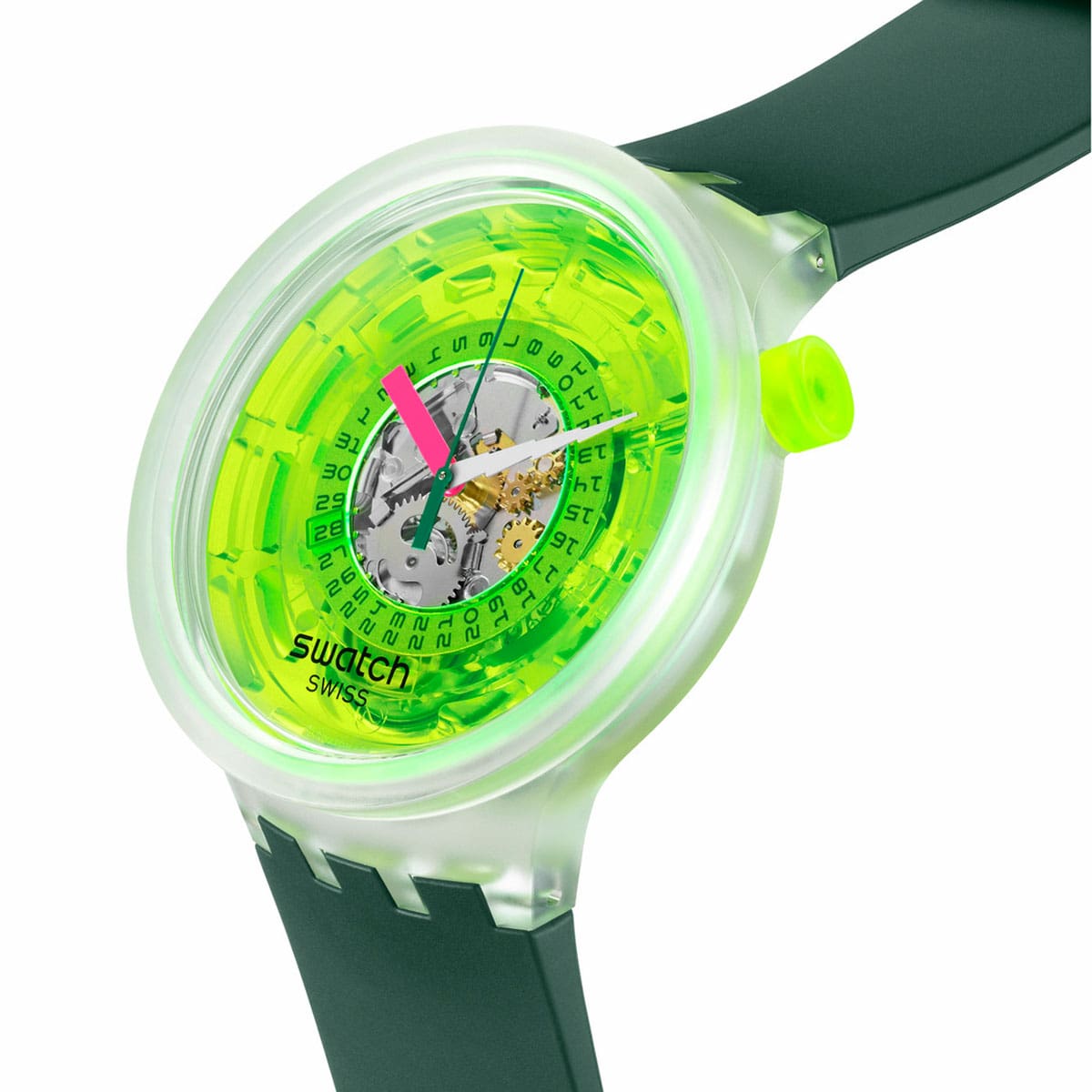 Reloj Swatch Blinded by Neon de plástico ecológico SB05K400 - Style Store