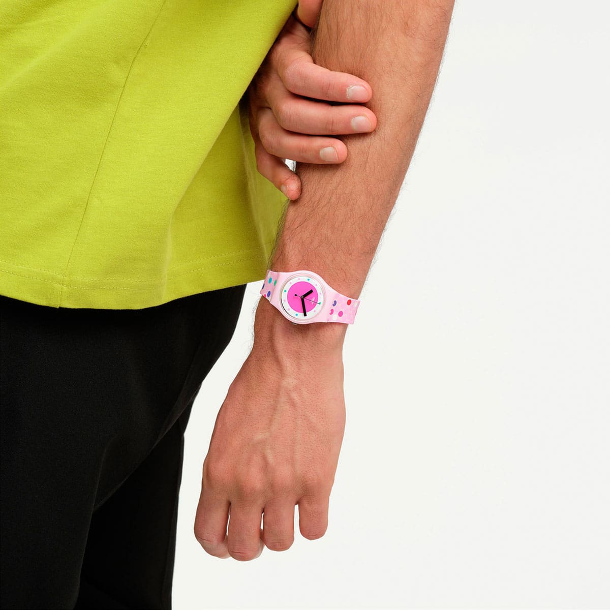 Reloj Swatch Blowing Bubbles de silicona so28P109 - Style Store