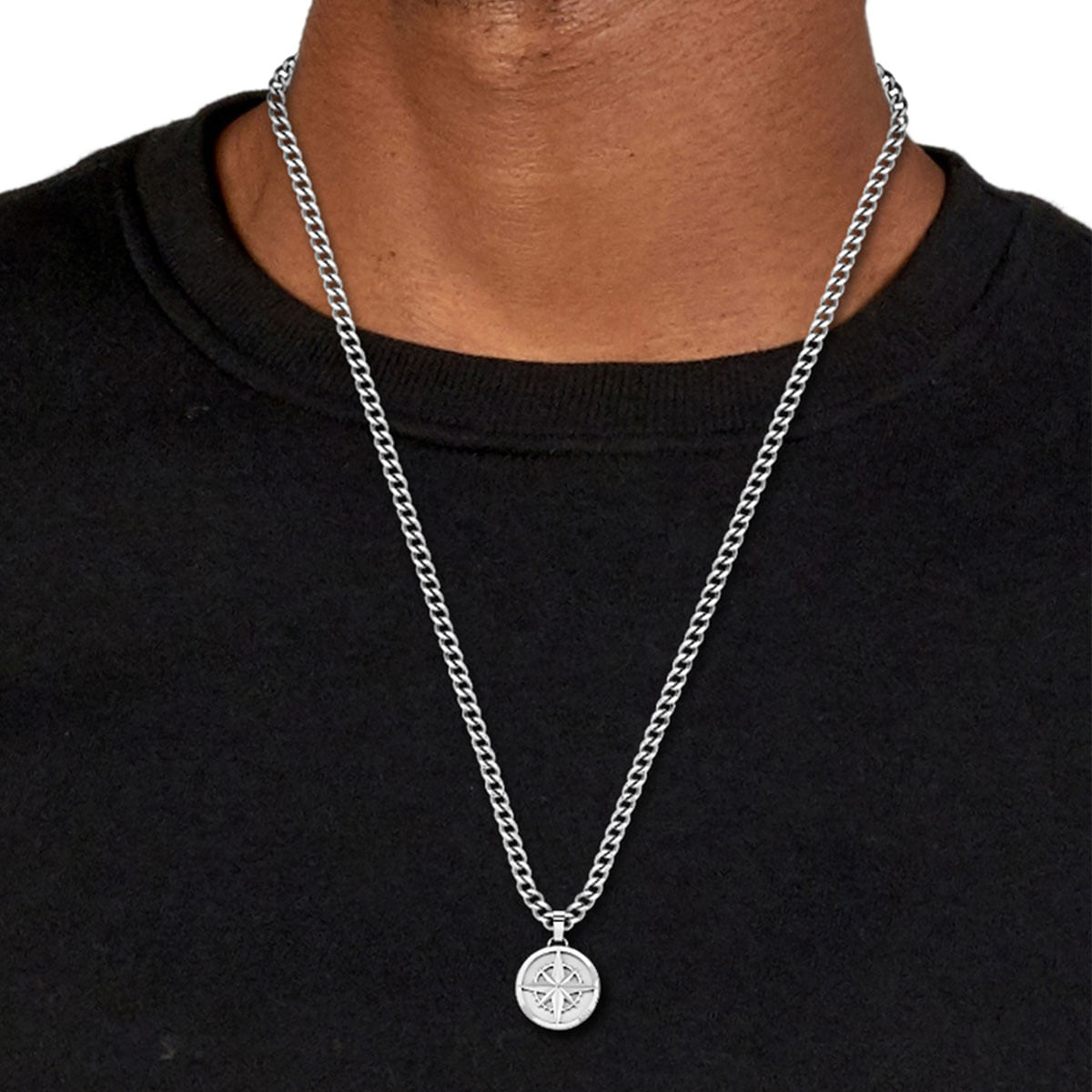 Collar Boss North para hombre de acero 1580544 - Style Store