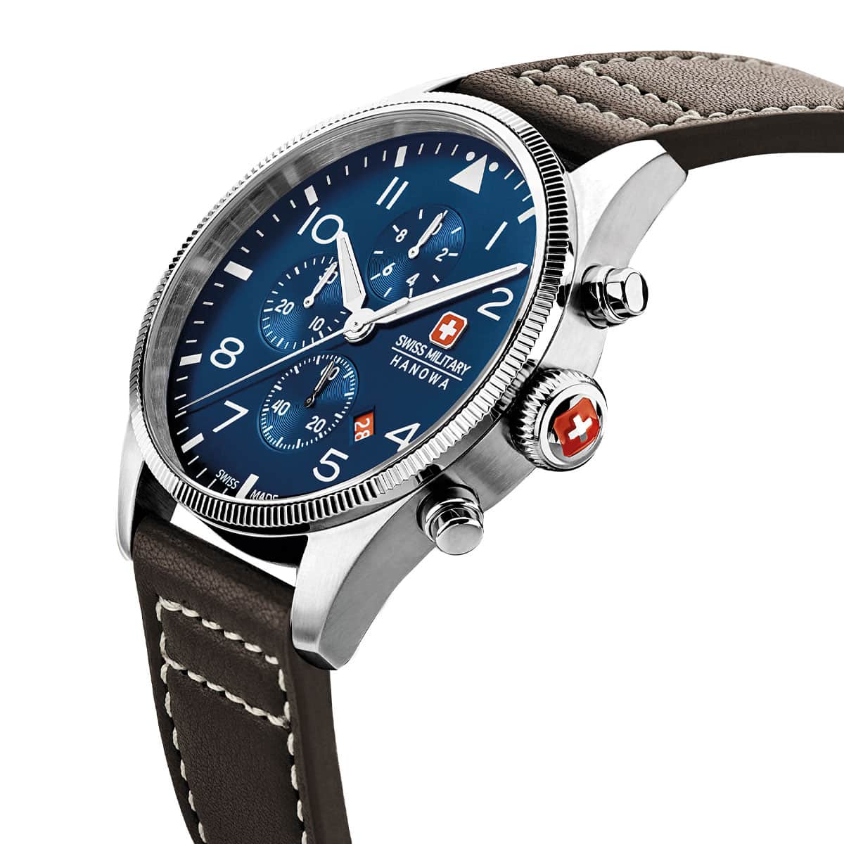 Reloj Swiss Military Thunderbolt Chrono para hombre de cuero - Style Store