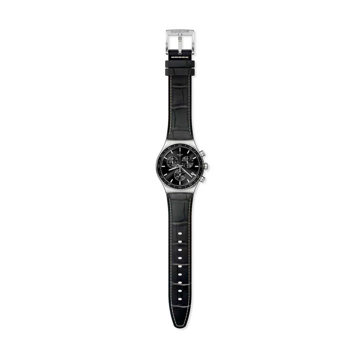 Reloj Swatch Irony at Night de cuero YVS495 - Style Store