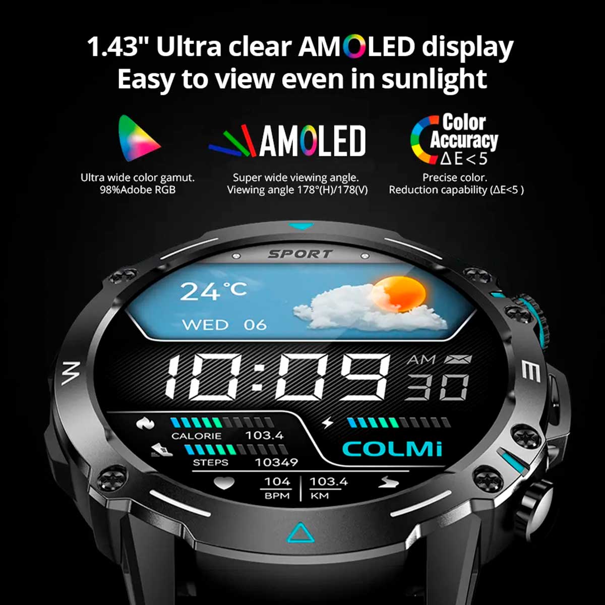 Smartwatch Colmi M42 Negro - Style Store