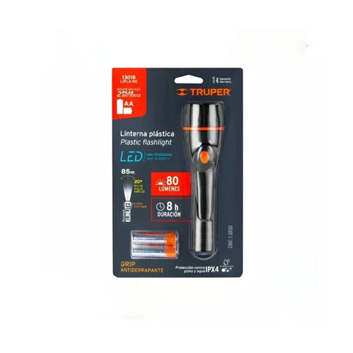 Linterna Plastica Truper 80lm 85mts - Style Store