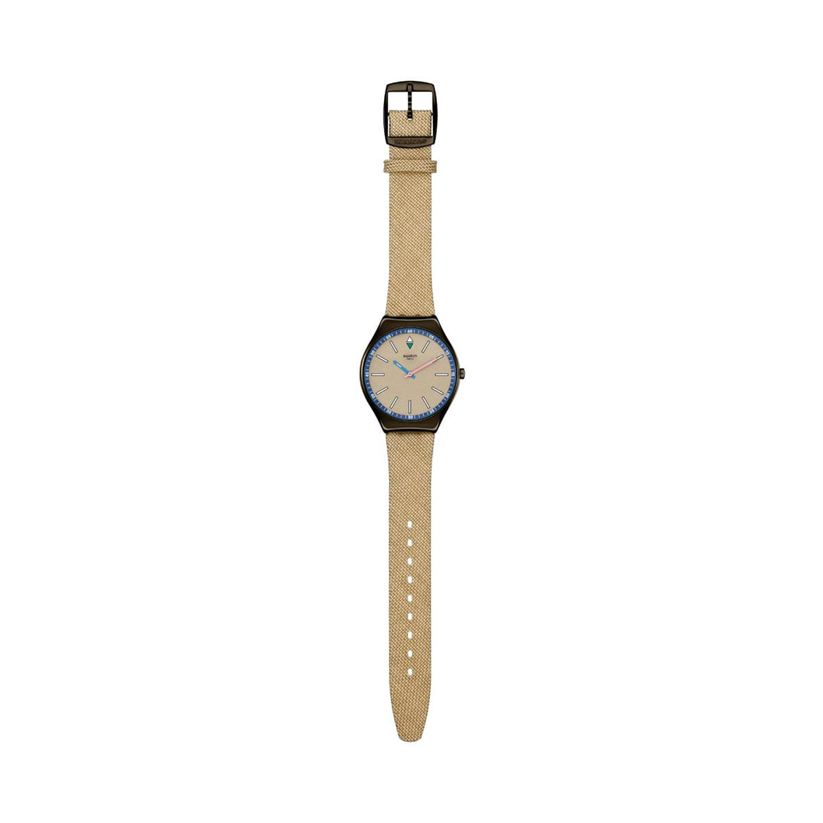 Reloj Swatch Sunbaked Sandstone de Cuero SYXM100