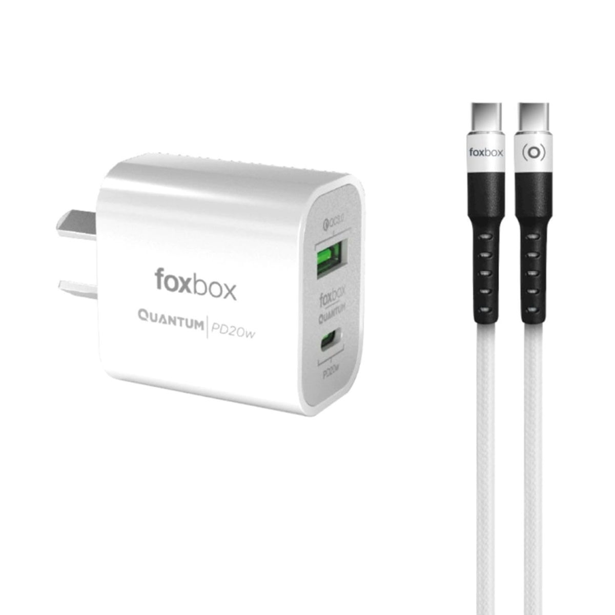 Cargador de pared Foxbox 20w - Cable-c - Style Store