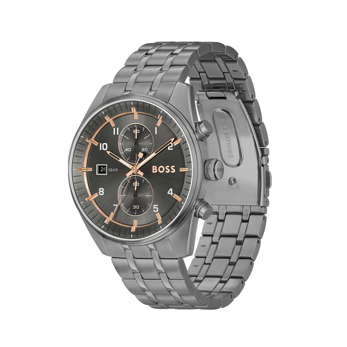 Reloj Boss Skytraveller para Hombre de Acero HB1514153 - Style Store
