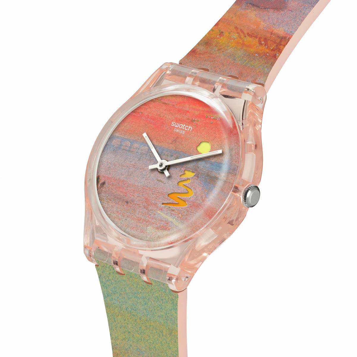 Reloj Swatch Turner's Scarlet Sunset de Silicona SO28Z700 - Style Store