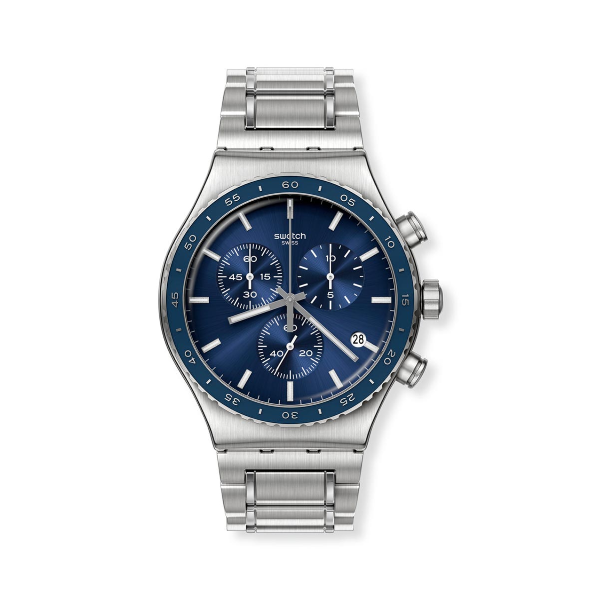 Reloj Swatch Cobalt Lagoon de Acero YVS496G - Style Store