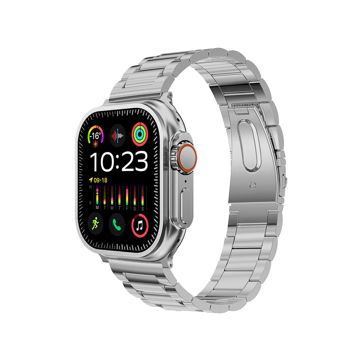 Smartwatch Laxasfit T900 Ultra 2 Metal silver strap