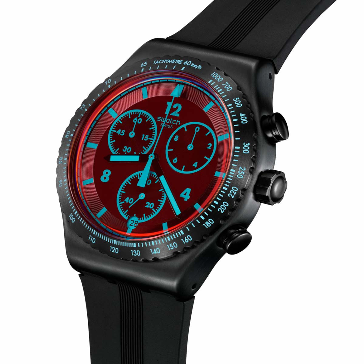 Reloj Swatch Crimson Mystique de Caucho YVB417 - Style Store