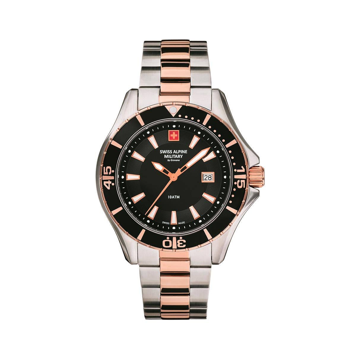 Reloj Swiss Alpine Military Nautilus para hombre de acero 7040.1157SAM ...