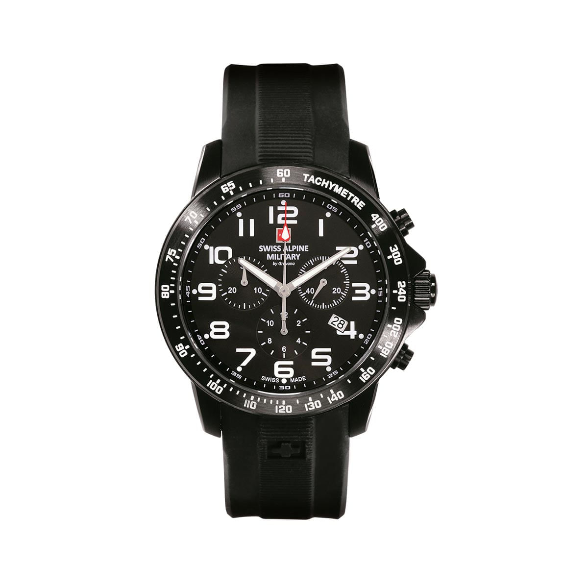 Reloj Swiss Alpine Military Ranger Chrono para hombre de silicona 7064 ...