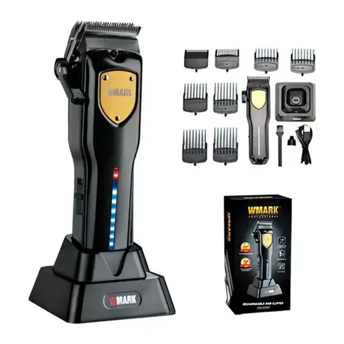 Cortadora de Pelo Wmark NG-2043 con base Negro - Style Store