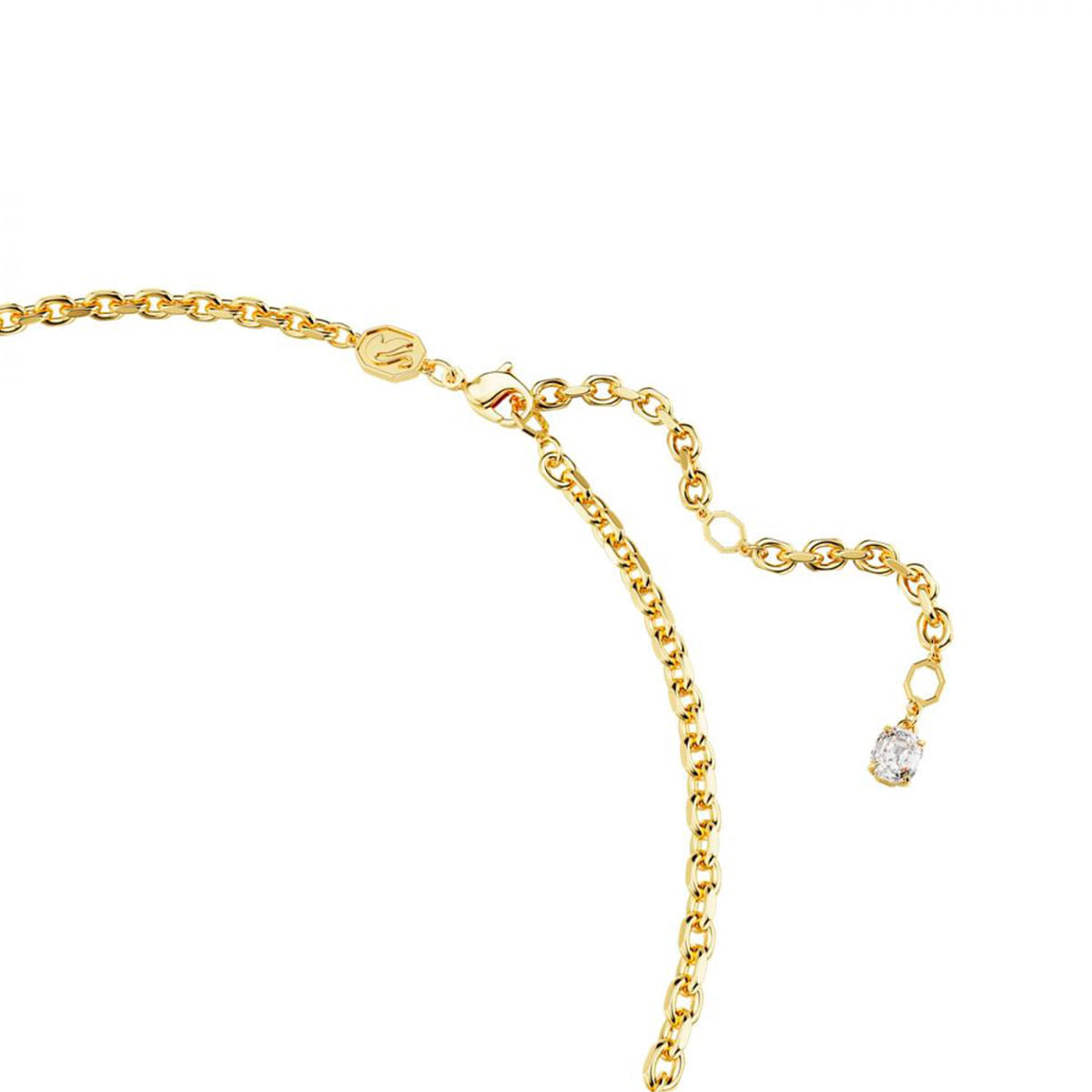 Collar Swarovski Imber Octogonal Rosa con baño tono oro - Style Store