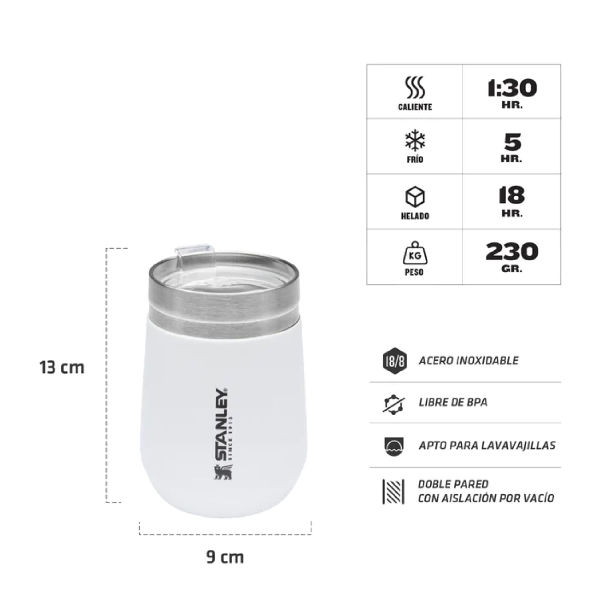 Vaso Stanley Everyday c/tapa 295ml - Style Store Vaso Stanley Everyday c/tapa 295ml - Style Store