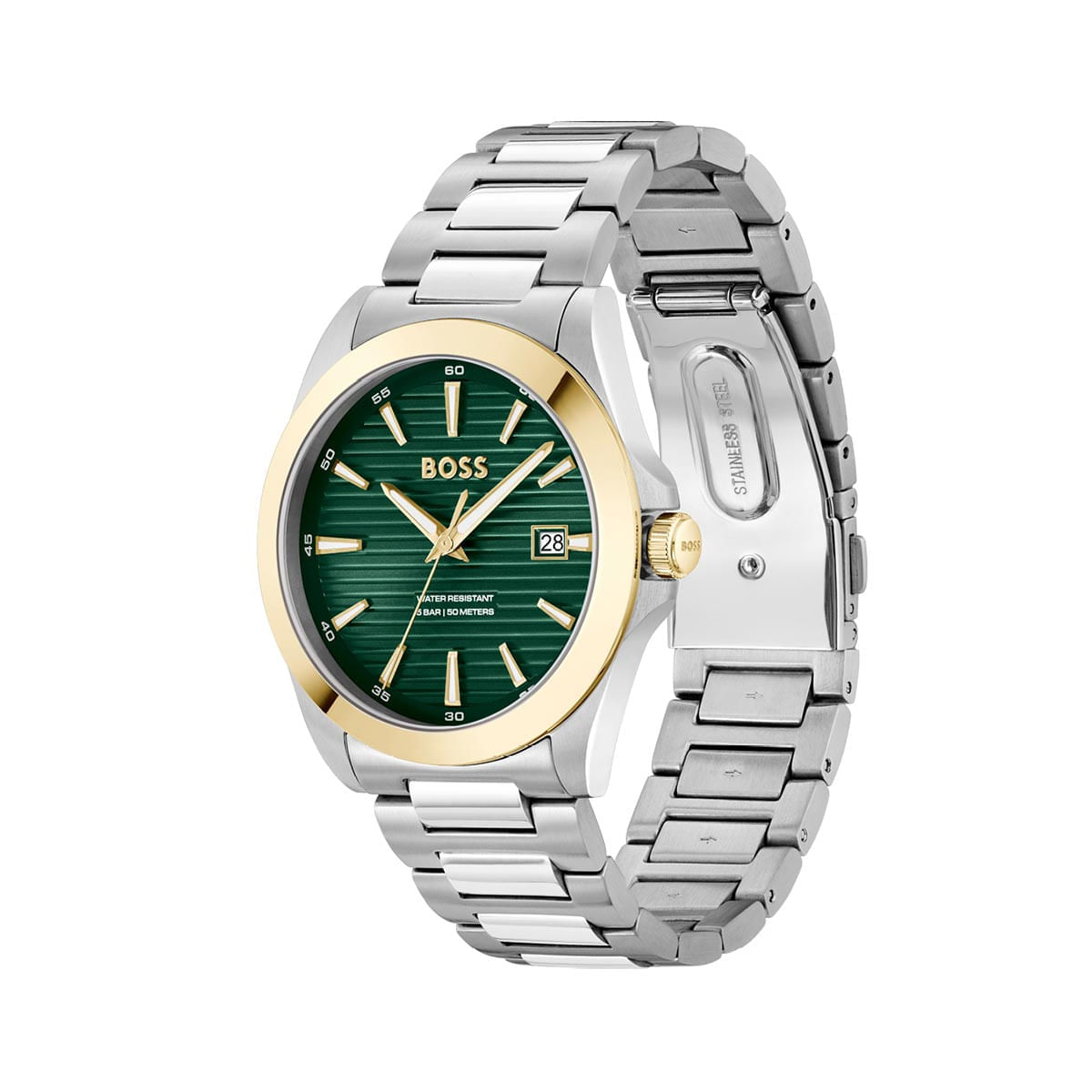 Reloj Boss Strike para hombre de acero 1514173