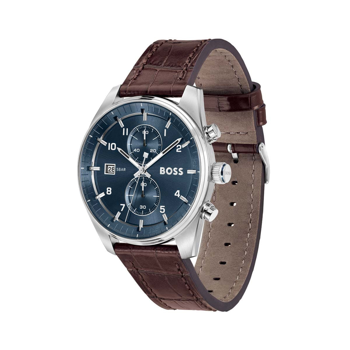 Reloj Boss Skytraveller para hombre de cuero 1514194 - Style Store
