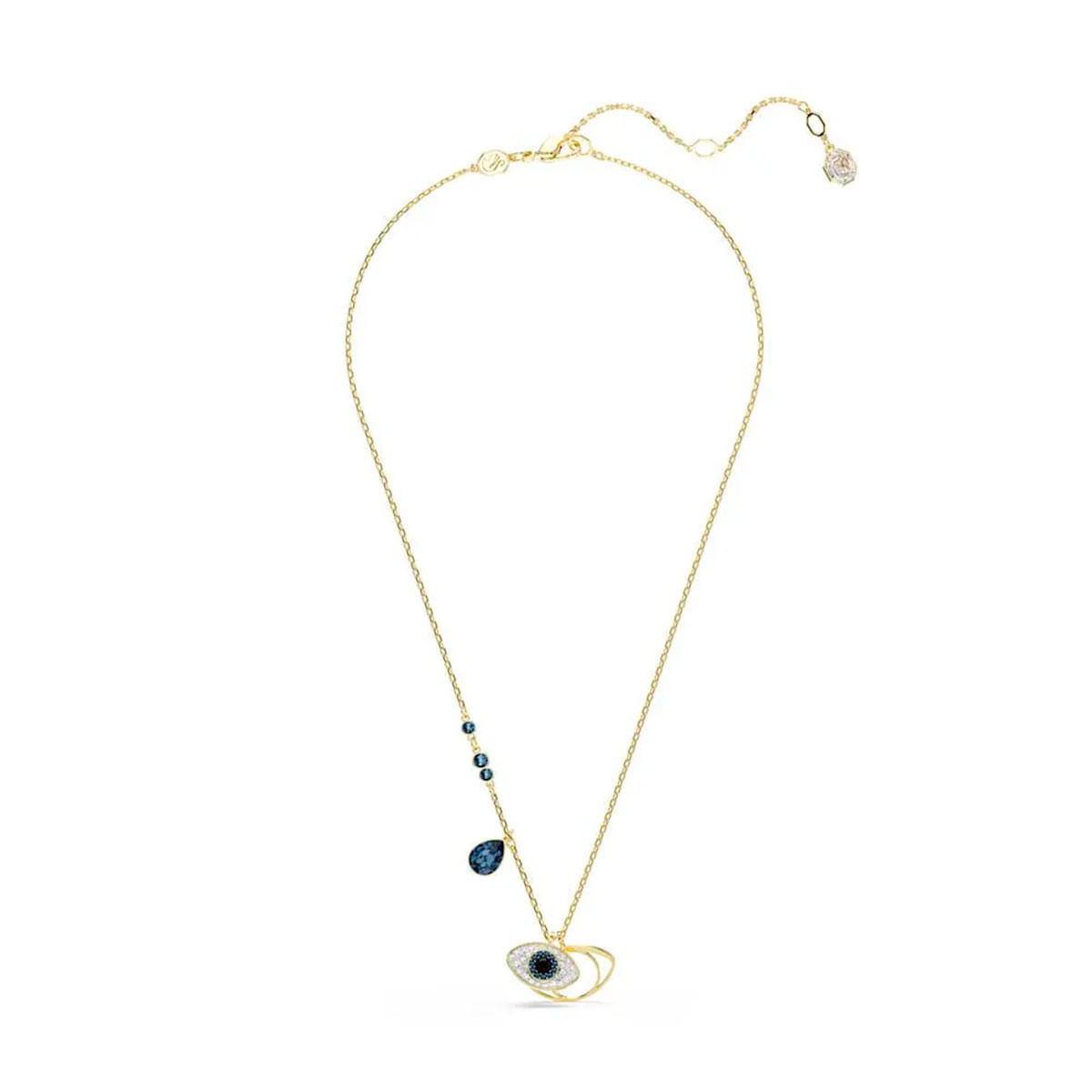 Colgante Swarovski Symbolica Ojo turco Azul con Baño tono oro - Style Store
