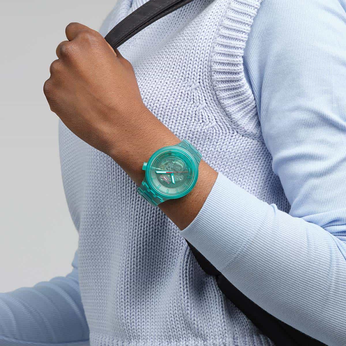 Reloj Swatch Turquoise Joy de plástico SB05L101 - Style Store