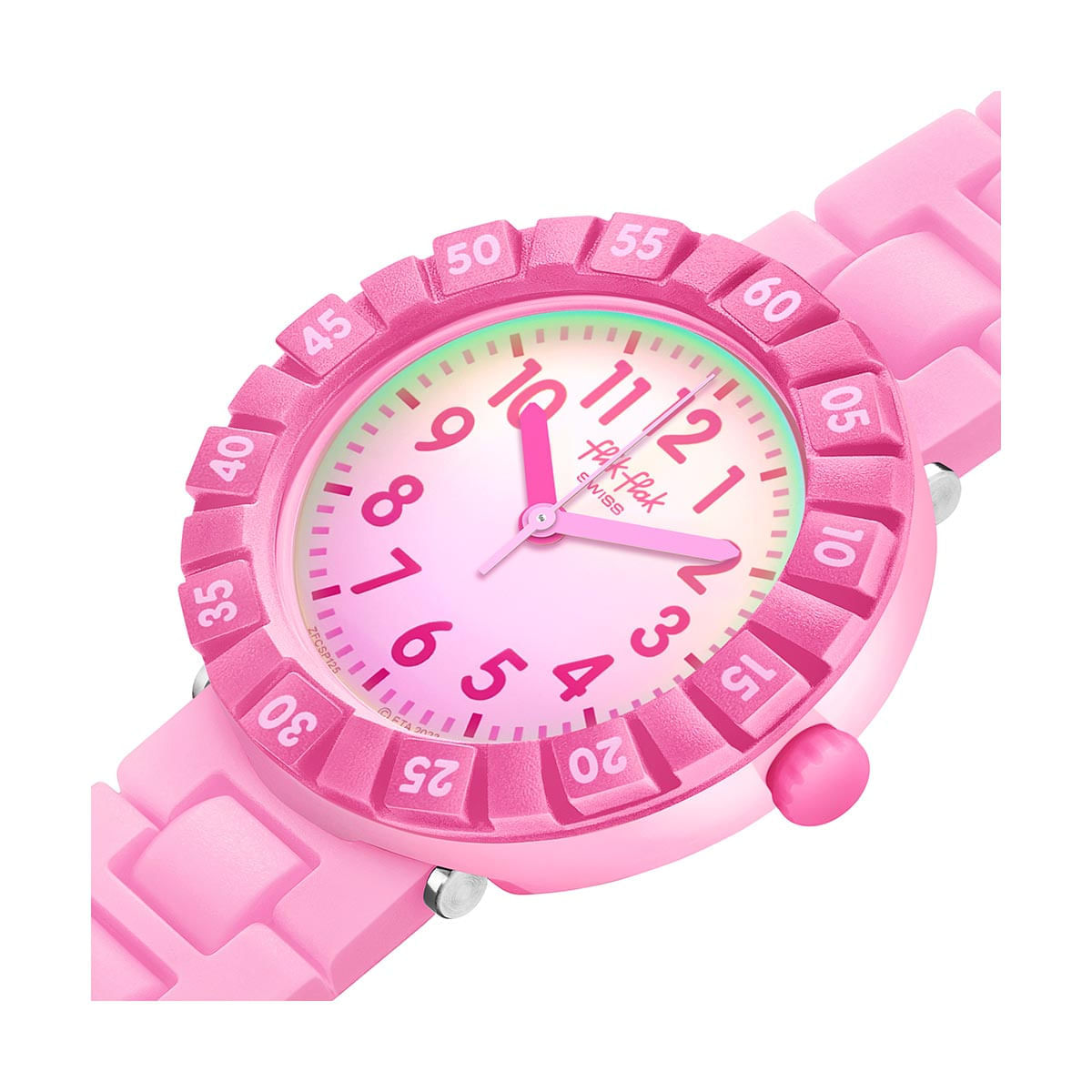 Reloj Flik Flak Pink Splash para niños de silicona ZFCSP125 - Style Store