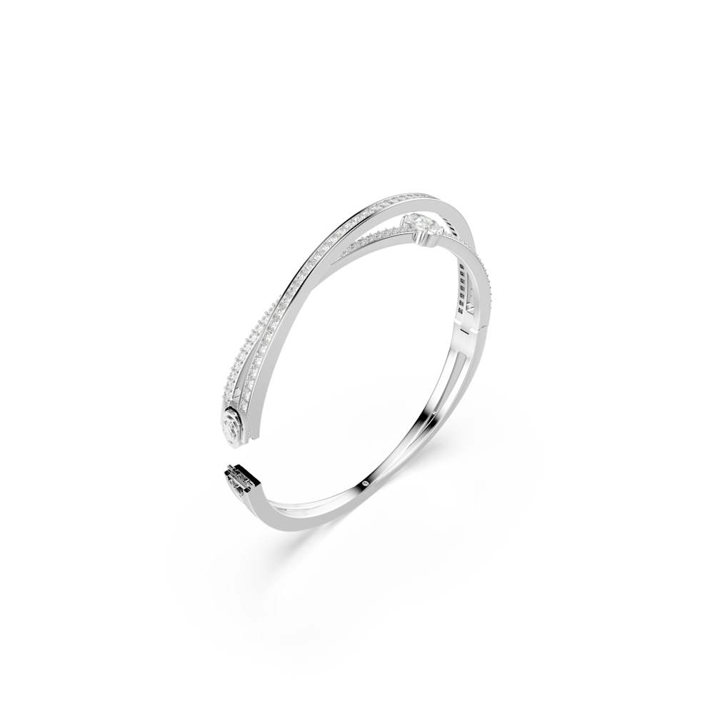Brazalete Swarovski Hyperbola Tallas mixtas Blanco con Recubrimiento en ...