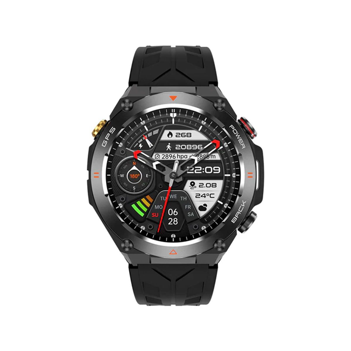 Smartwatch Colmi V75 GPS Correa Silicona Negro - Style Store