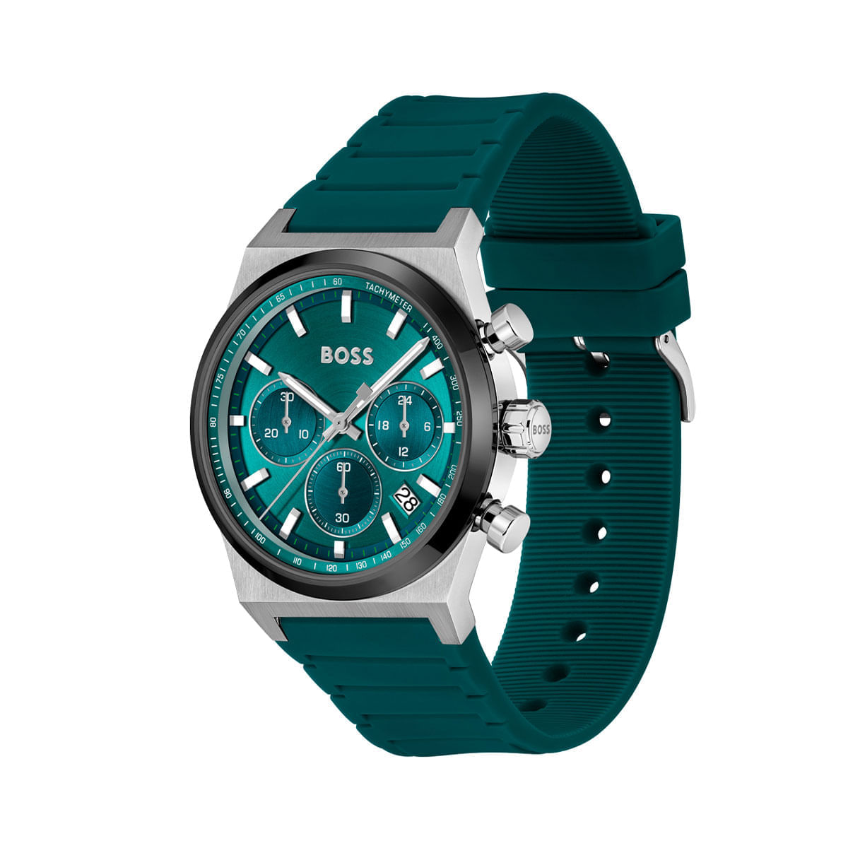 Reloj Boss Candor Chrono 1514244 de Silicona Verde - Style Store