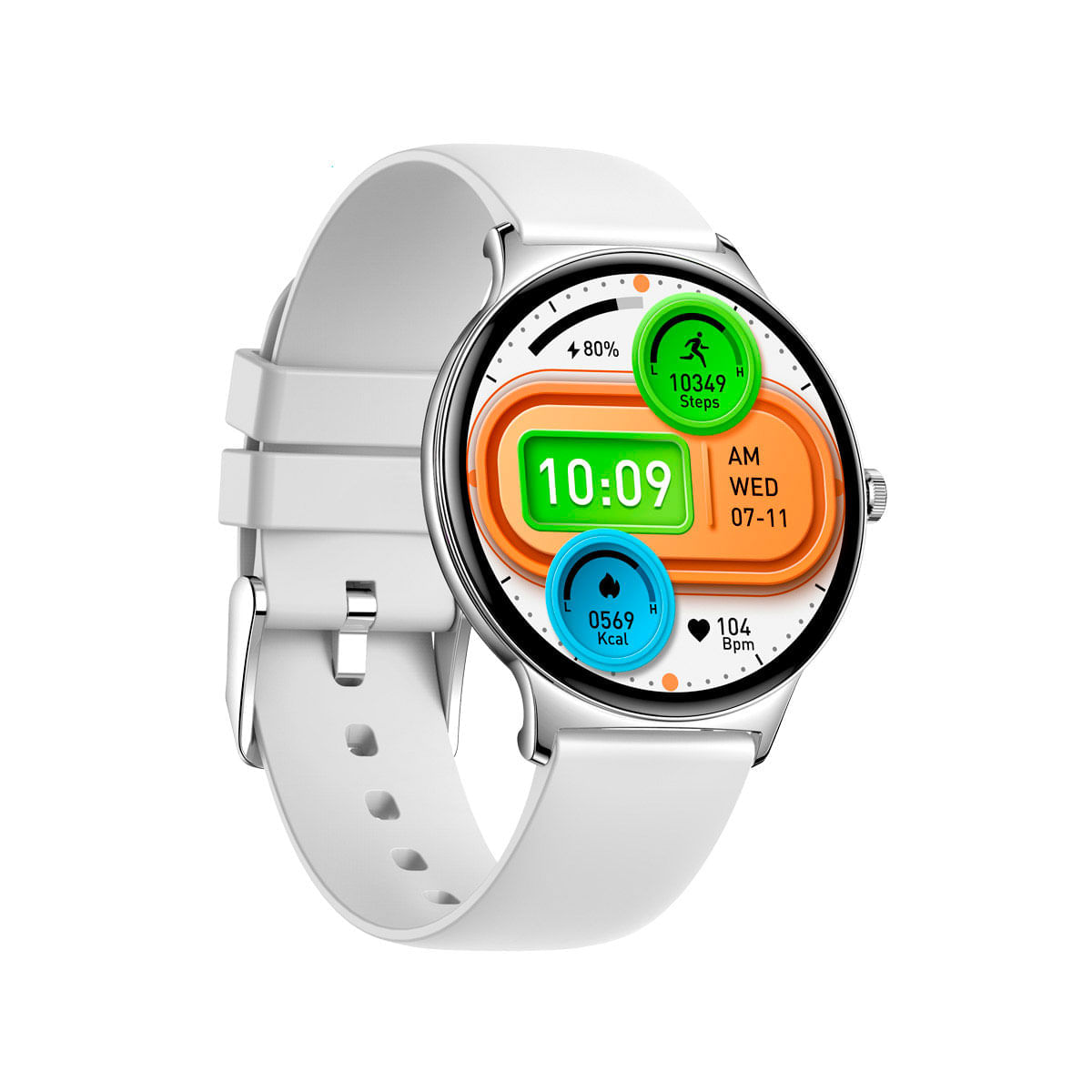 Smartwatch Colmi V89 Correa Silicona Silver - Style Store